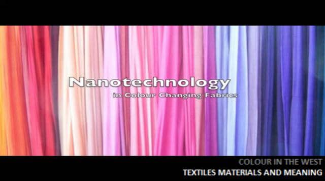 Nanotechnology: Colour Changing Fabrics on Vimeo