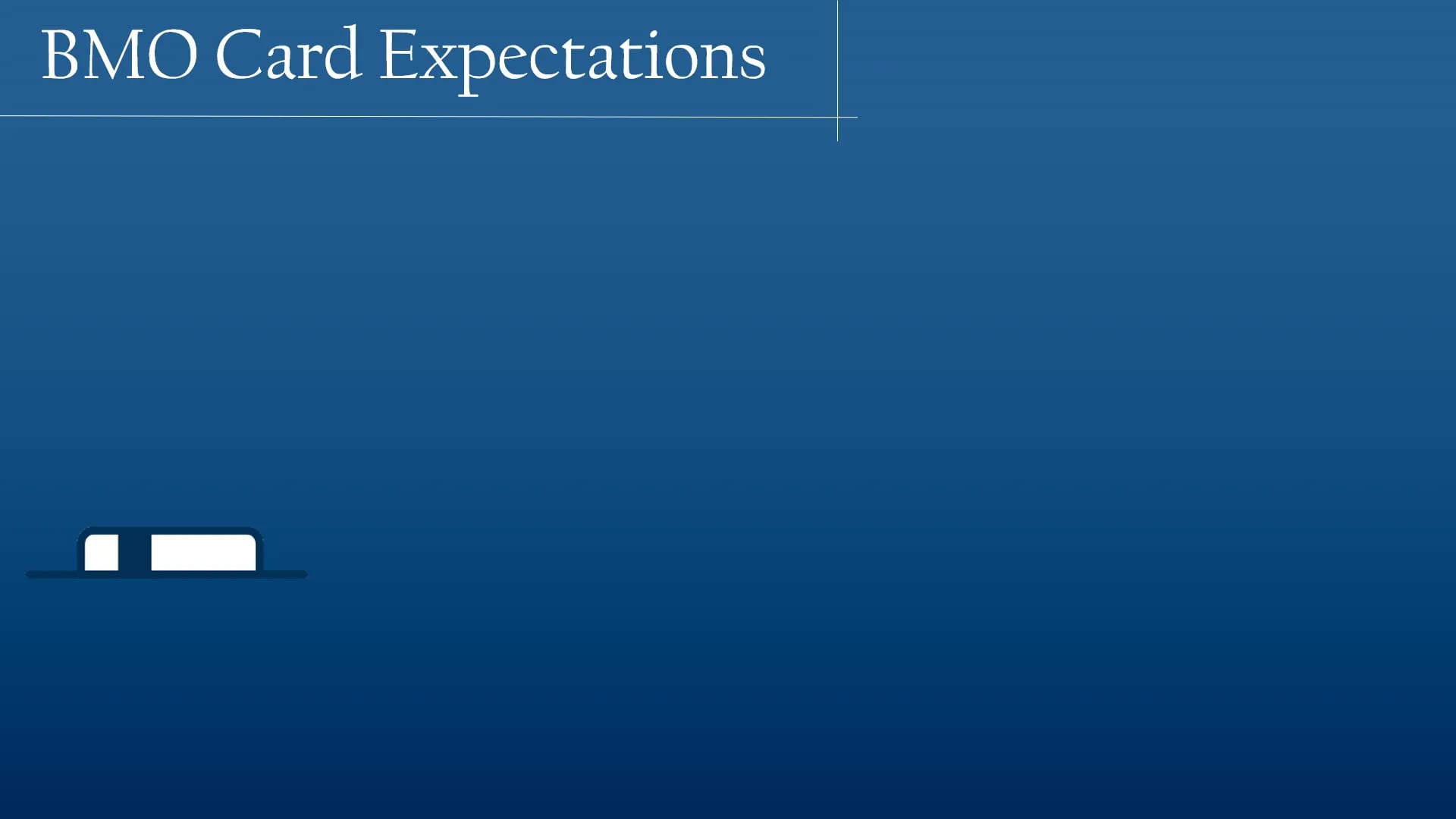 SS Training- Fin Mgmt- BMO Expectations