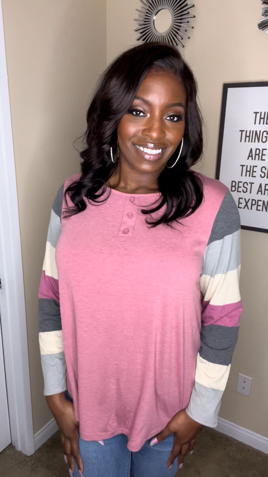 Candy striping, long sleeve tee- silent on Vimeo