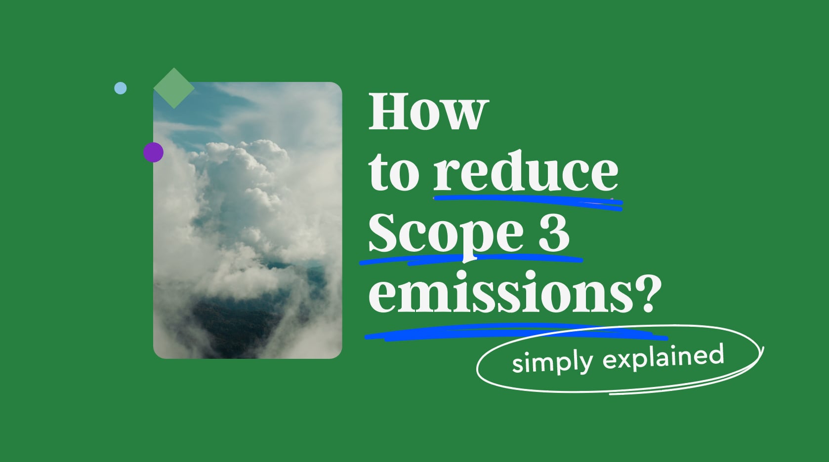 How to reduce scope 3 emissions, simply explained! on Vimeo