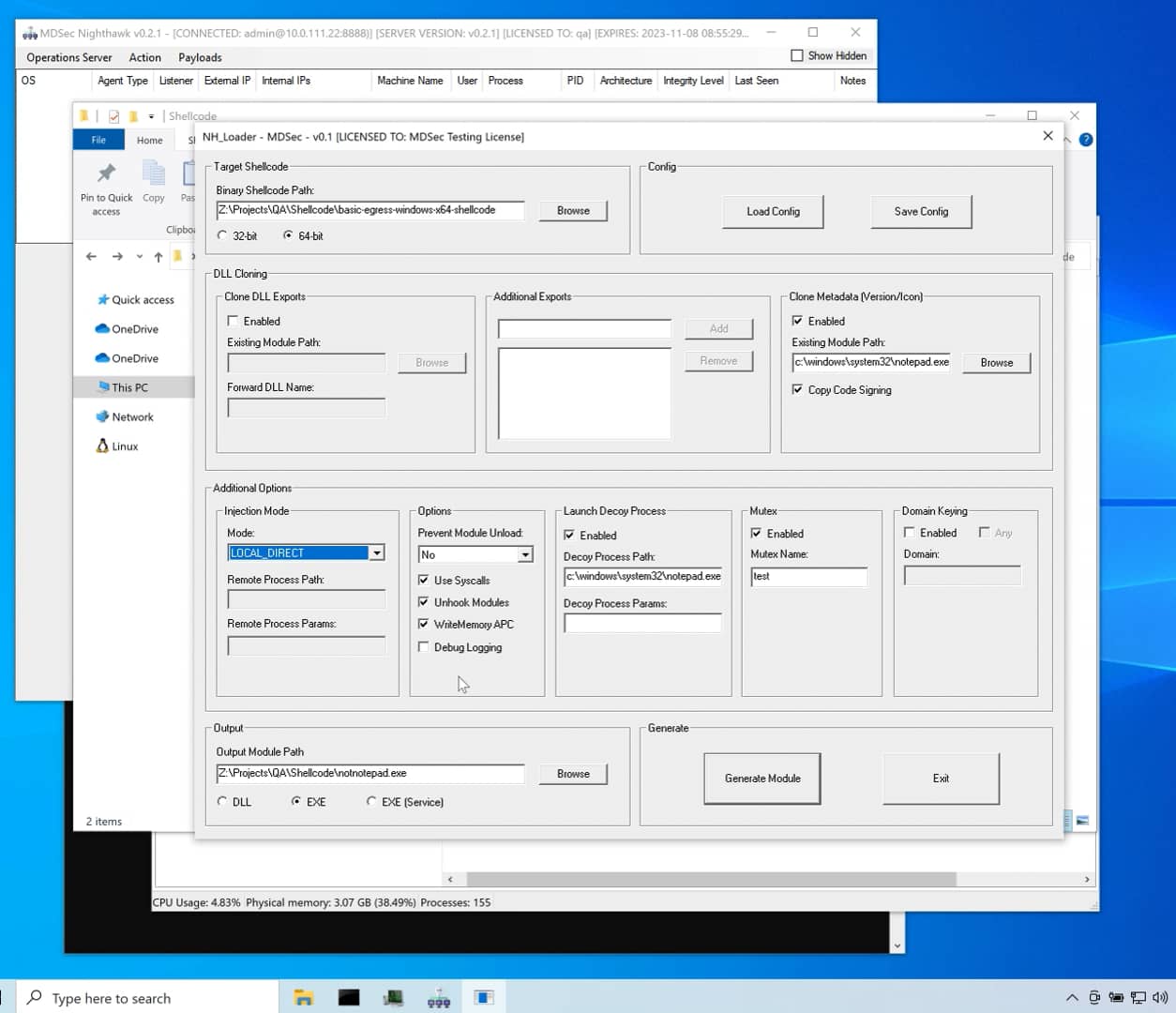 Nighthawk Loader: EXE Generation on Vimeo