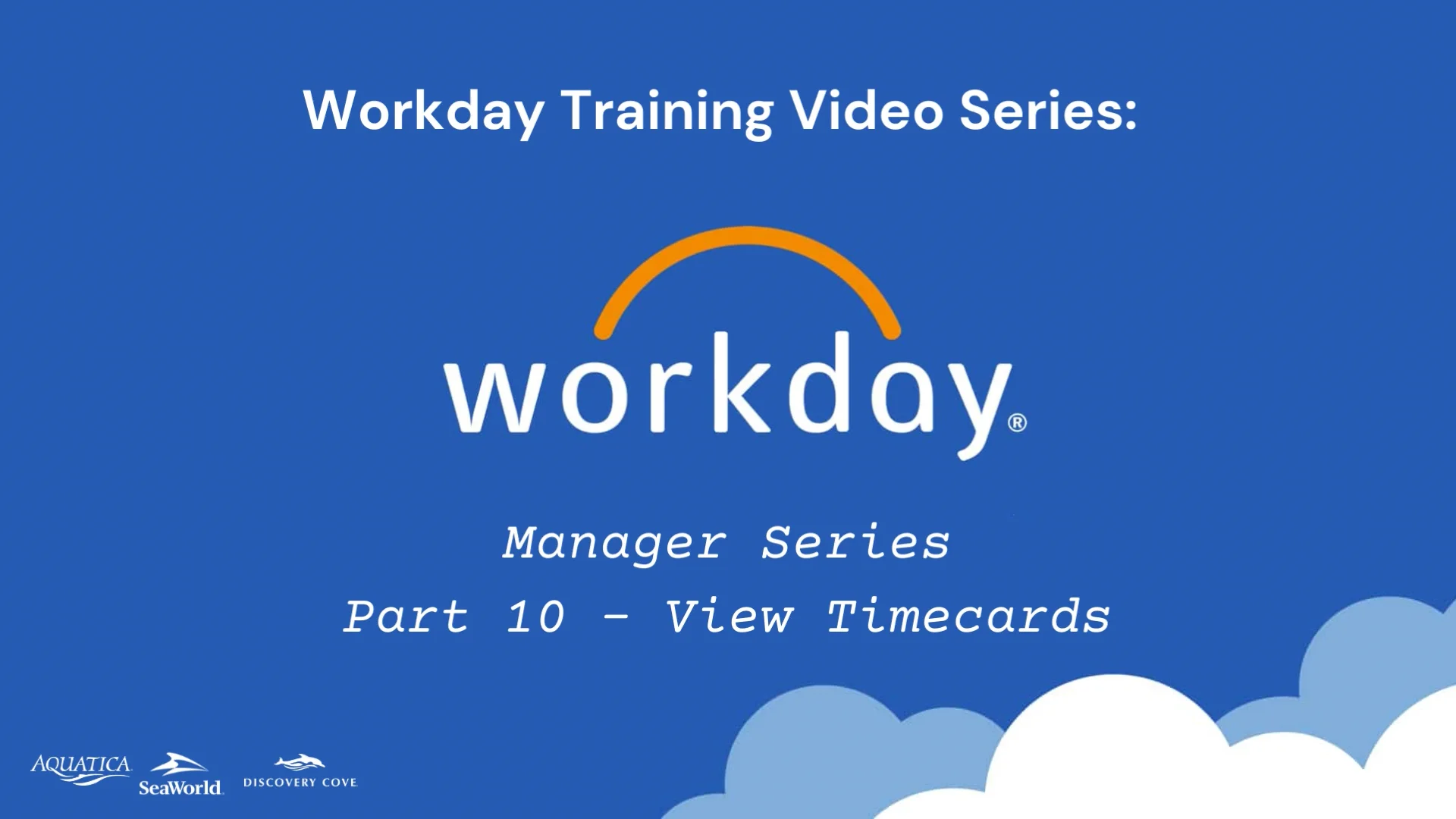 Part 10 MGR - Viewing Timecards -Workday Training Video Series on Vimeo