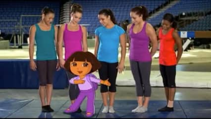 Emmy Nominated - Dora the Explorer with the US Olympics Gymnastics Team ...