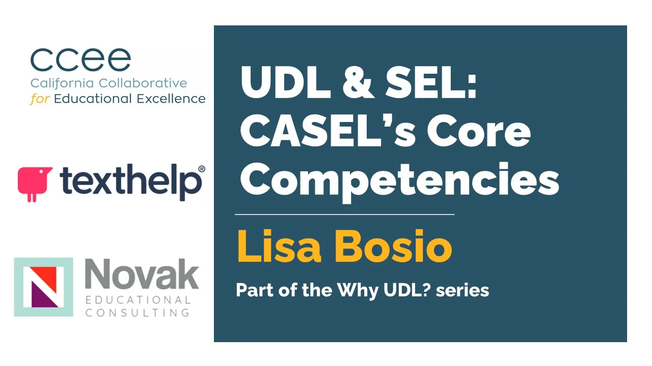 UDL & SEL: The CASEL Core Competencies