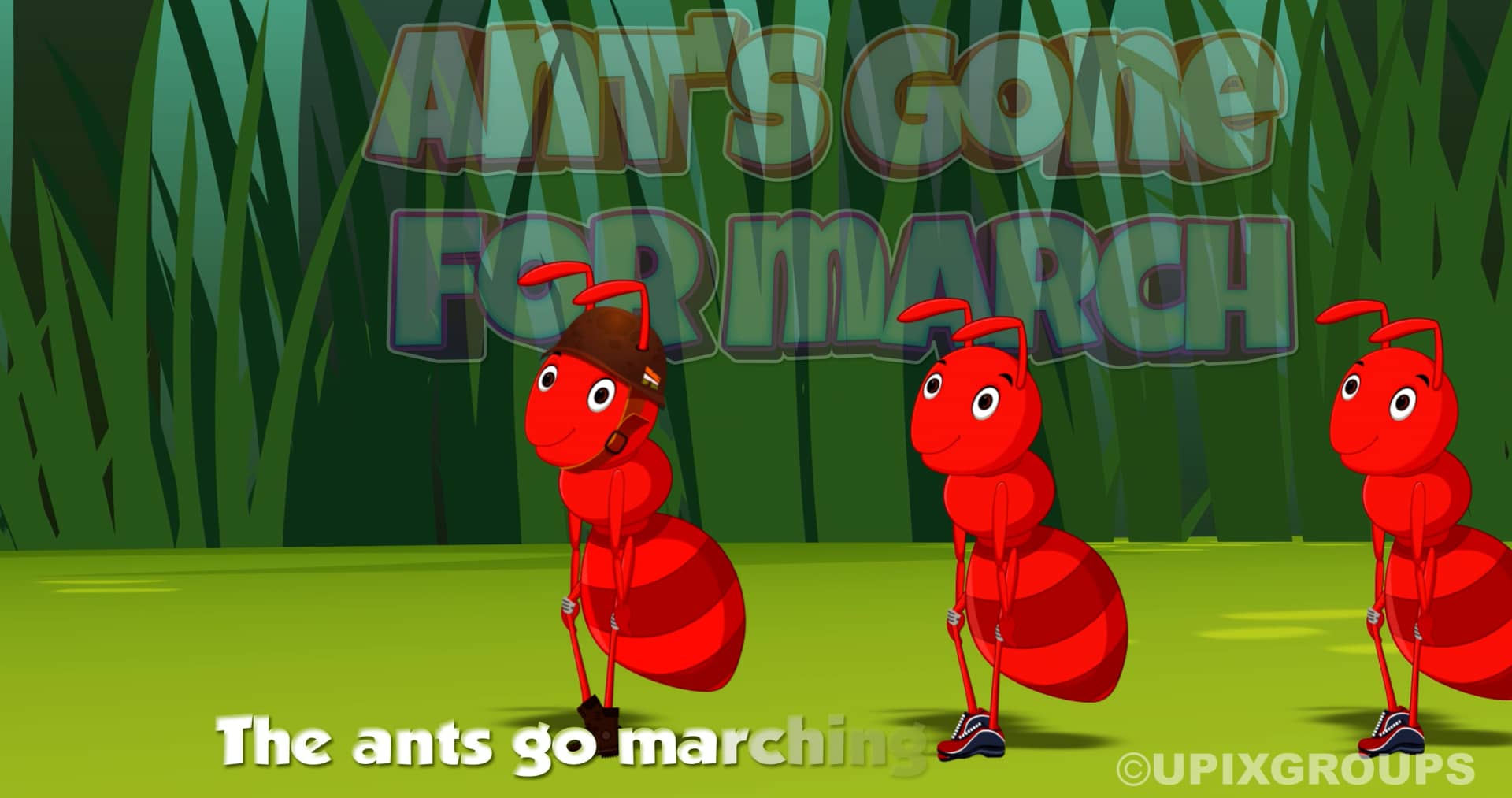 The Ants Go Marching One by One song | Ants at war | Kids Rhymes | # ...