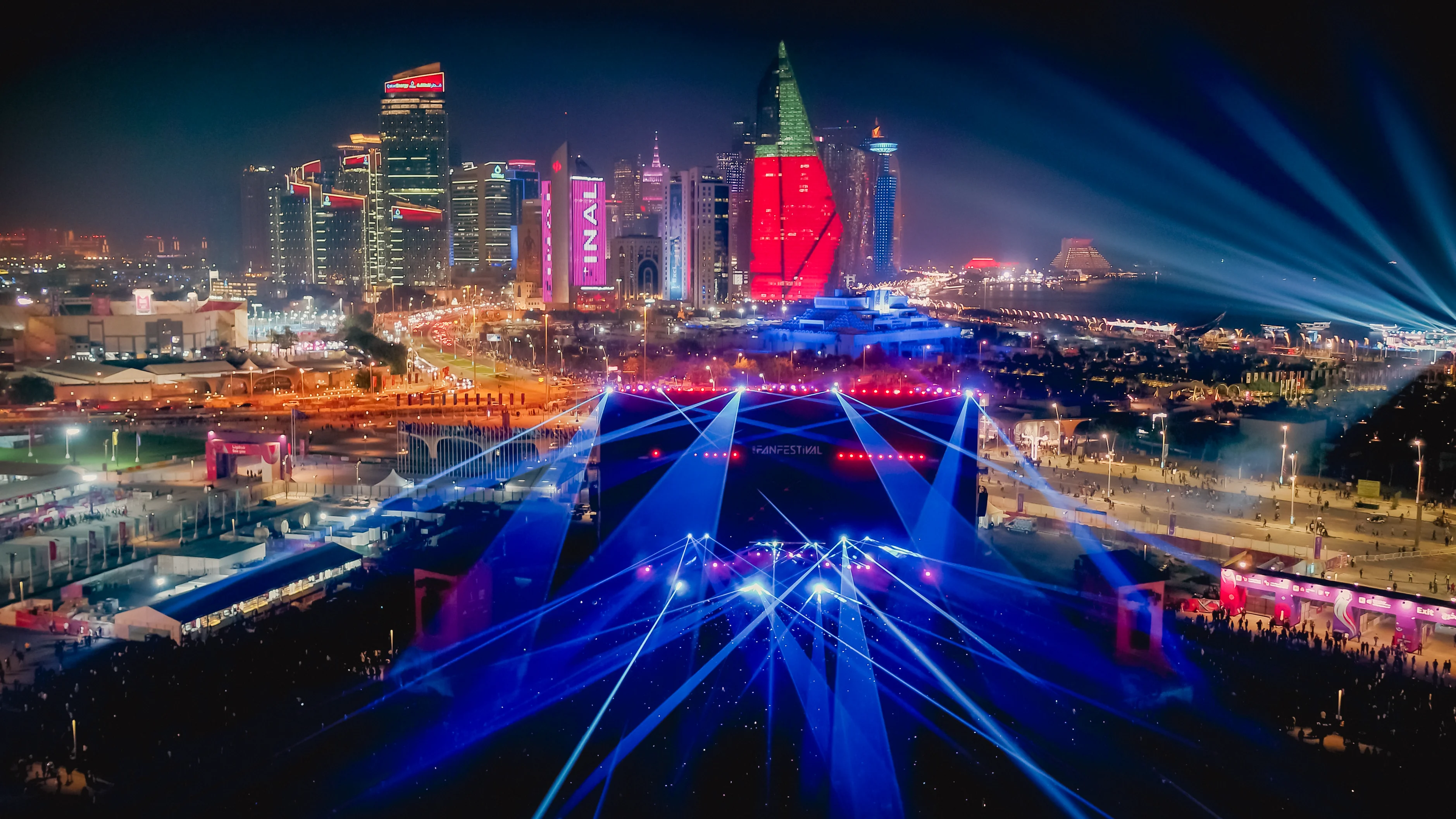 FIFA Fan Festival 2022 laser shows by LET/S on Vimeo