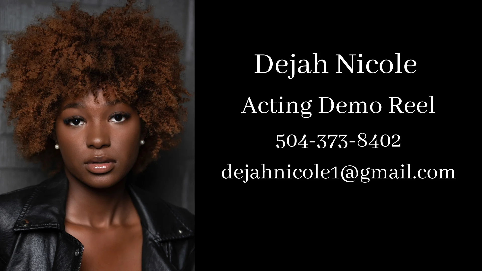 Dejah Acting Demo.mp4 on Vimeo