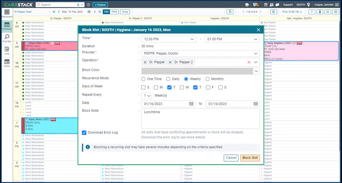 Adding Recurring Blocks on Vimeo