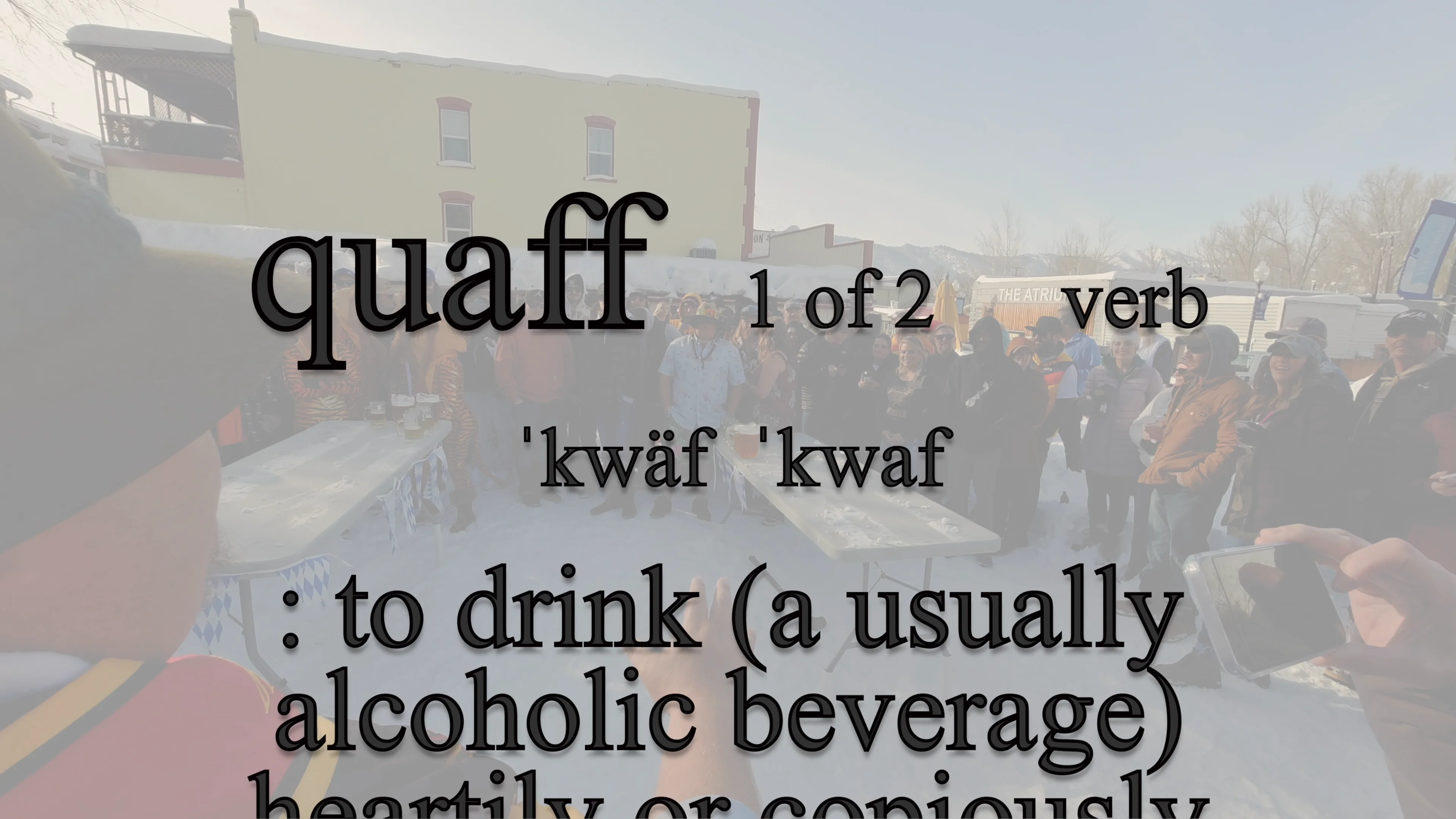 Quaffing Competition: The Fire and Ice Winterfest Lava Hot Springs ...