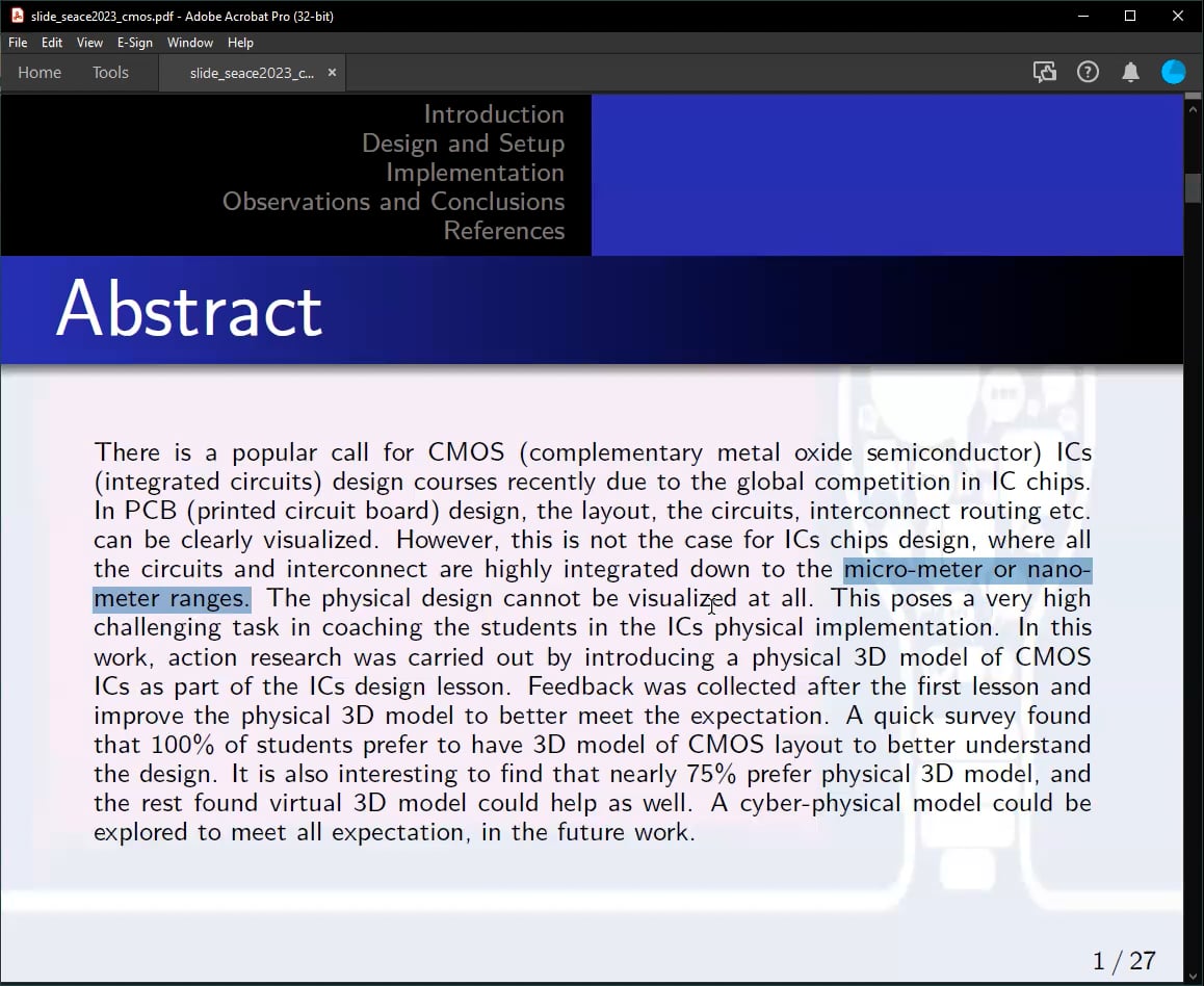 Physical 3D Model Teaching and Learning Kits for CMOS Integrated Circuits Physical ...