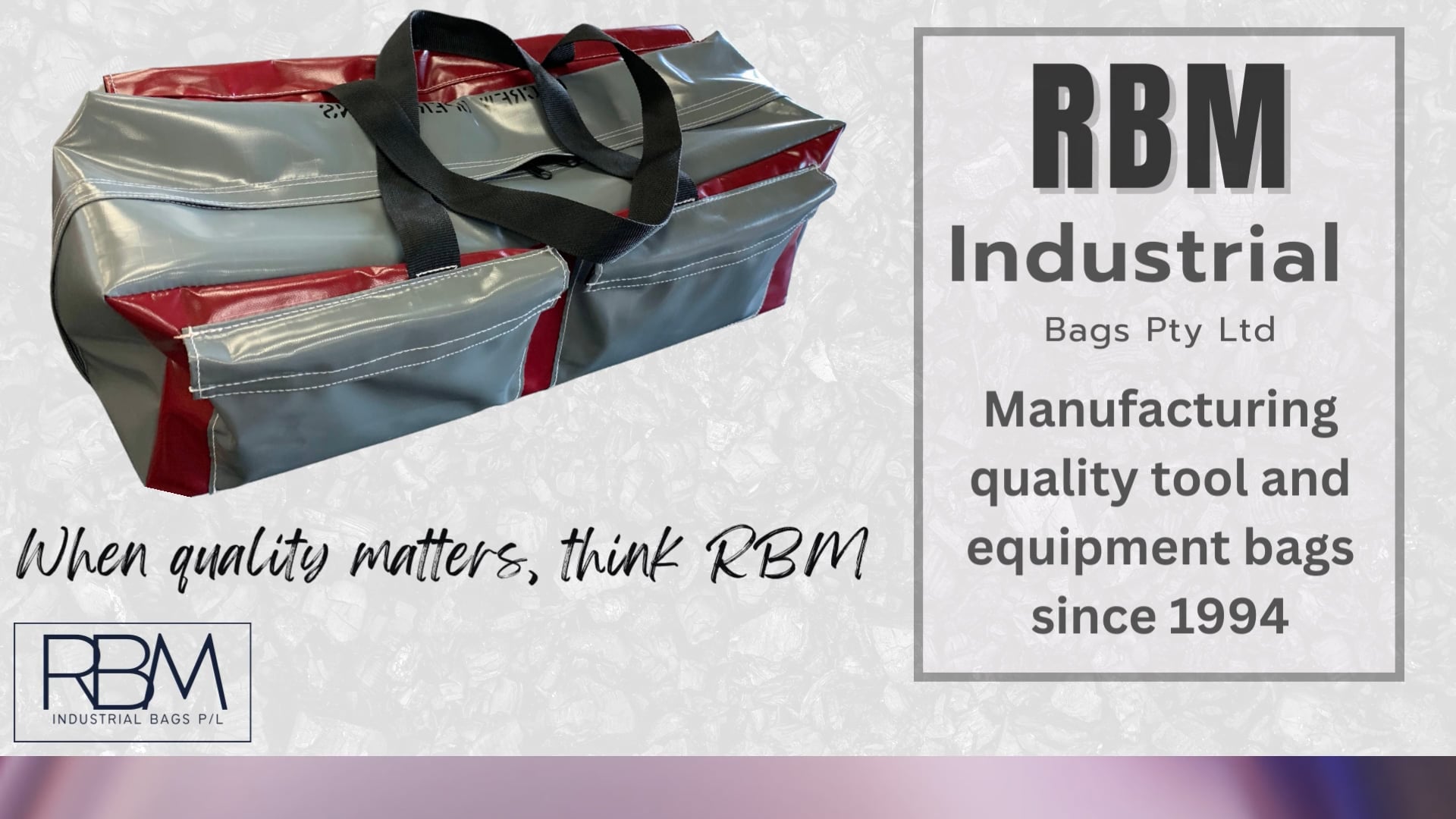 Tool Bags - RBM Industrial Bags Pty Ltd
