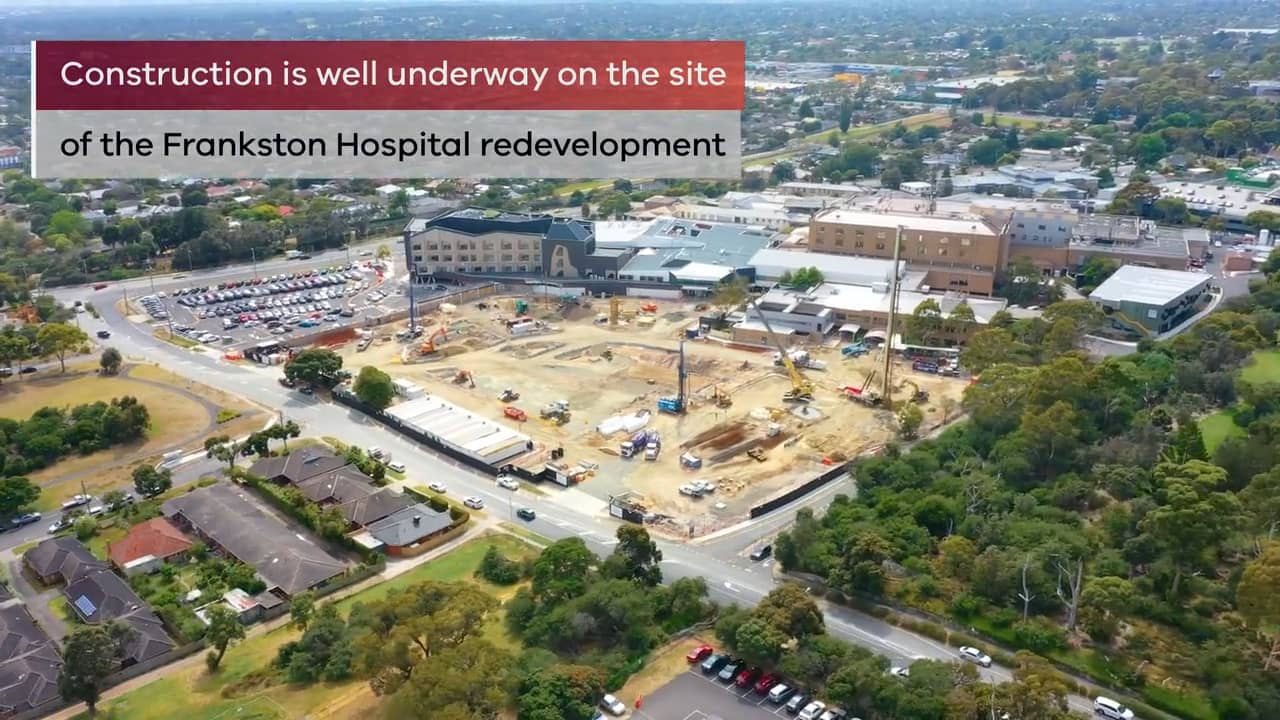 Frankston Hospital redevelopment - construction update on Vimeo