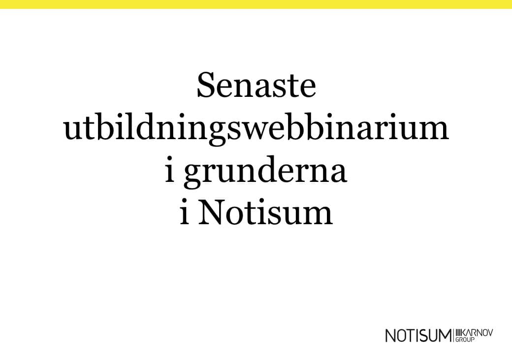 Utbildningswebbinarium i grunderna i Notisum 2024-02-22 on Vimeo