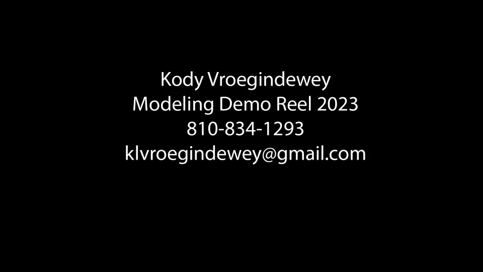 Modeling Demo Reel 2023