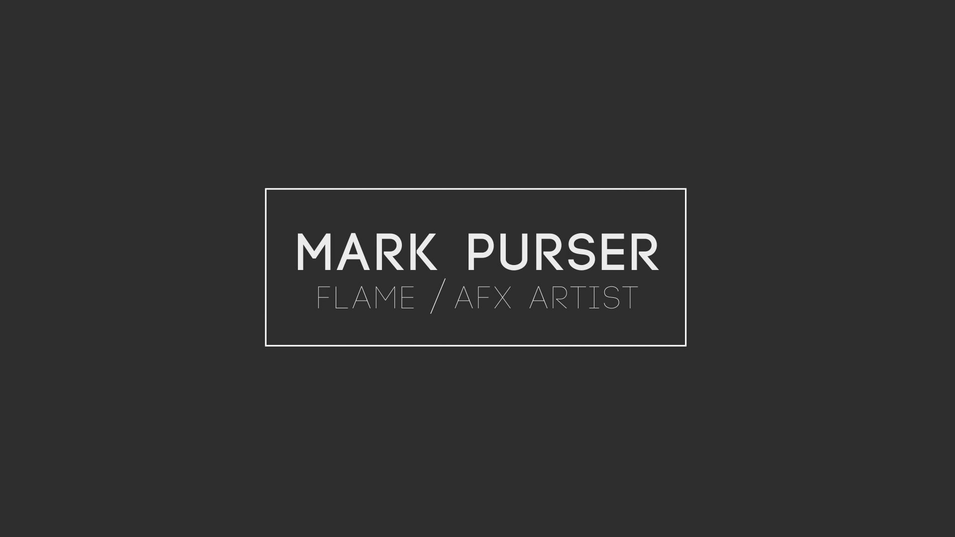 Mark Purser Showreel on Vimeo