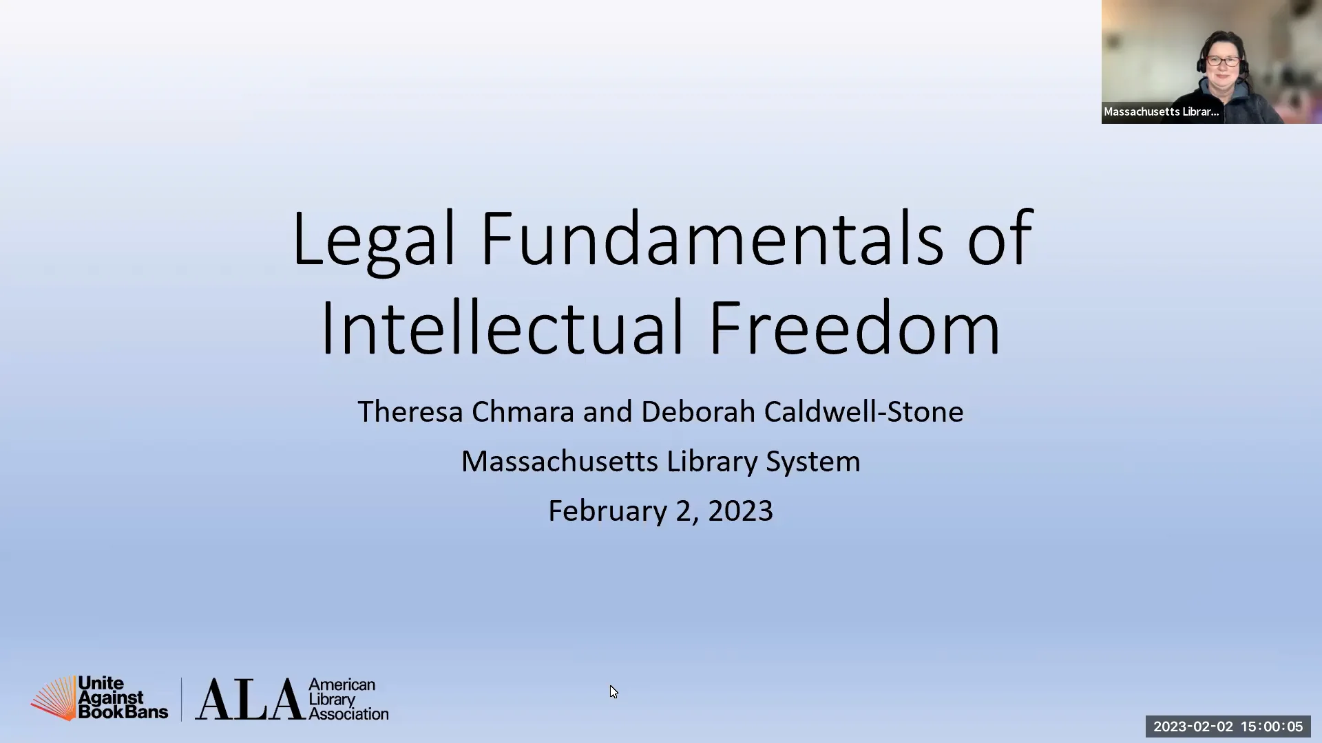 ALA Intellectual Freedom Webinar Series: Legal Fundamentals of ...