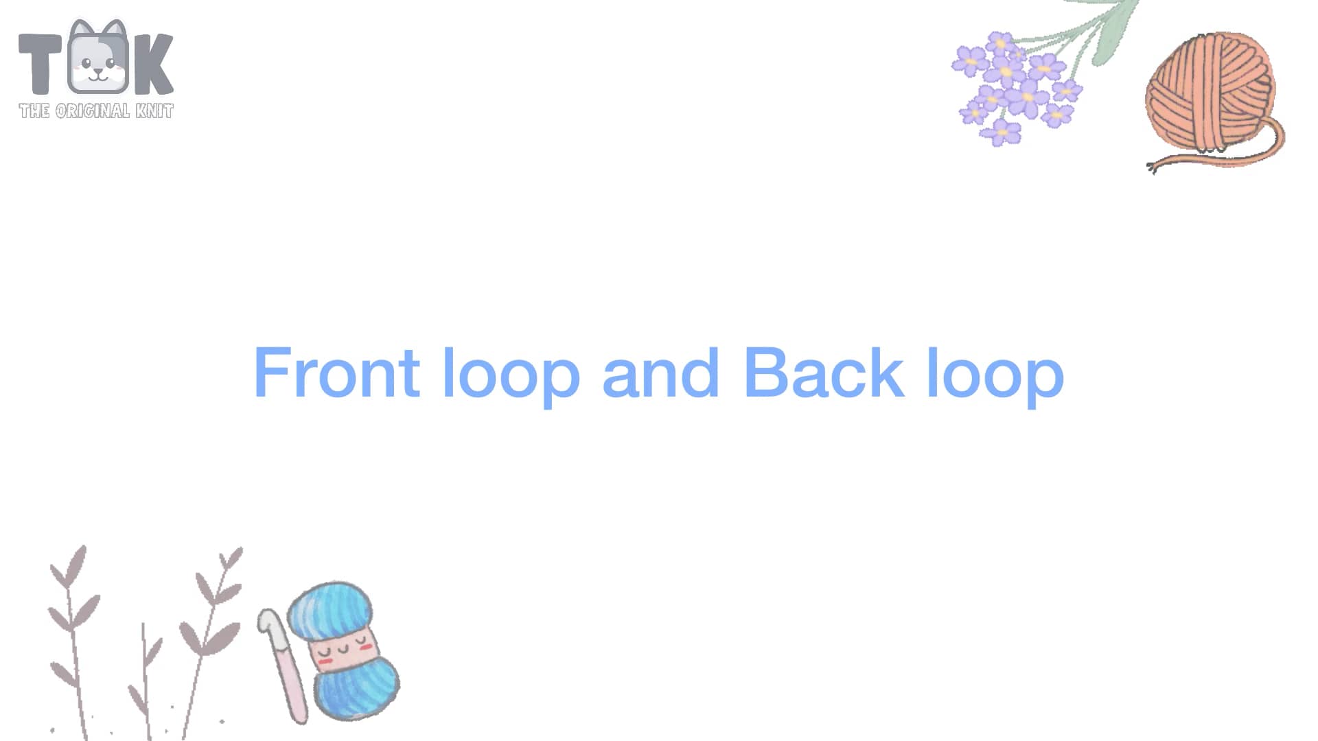 Front loop & back loop on Vimeo