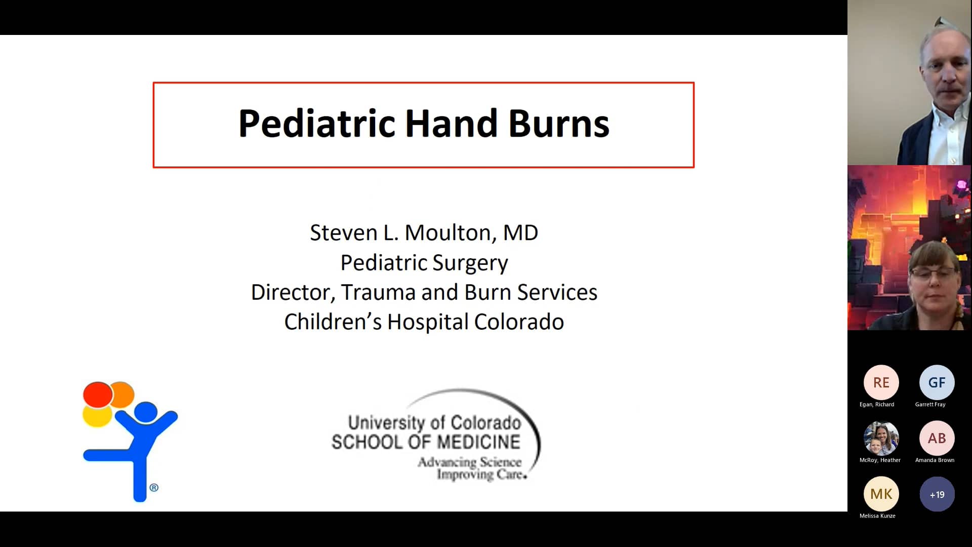 Trauma Grand Rounds-Dr. Moulton, Pediatric Hand Burns on Vimeo