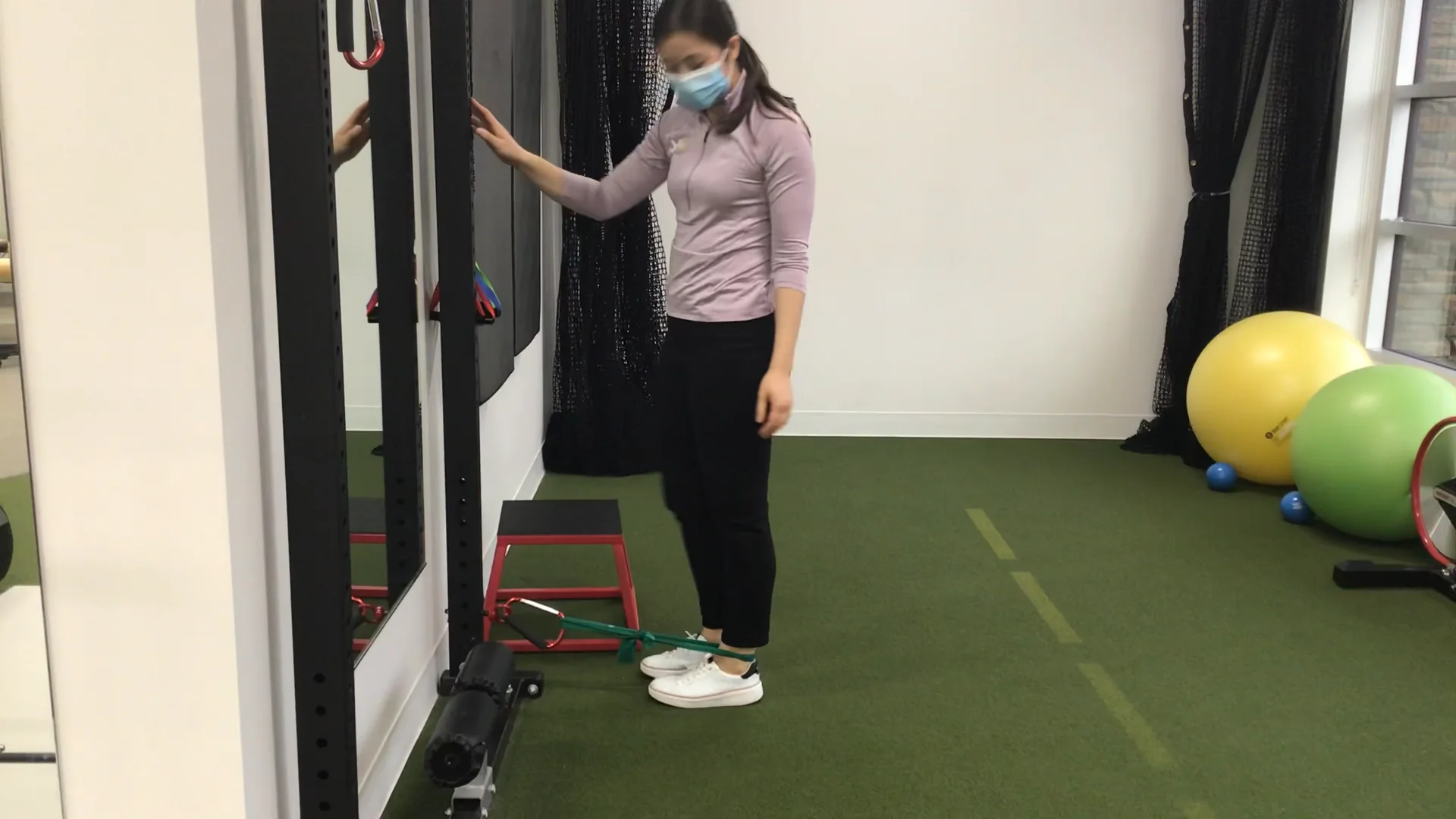 Modified standing hamstring curl on Vimeo