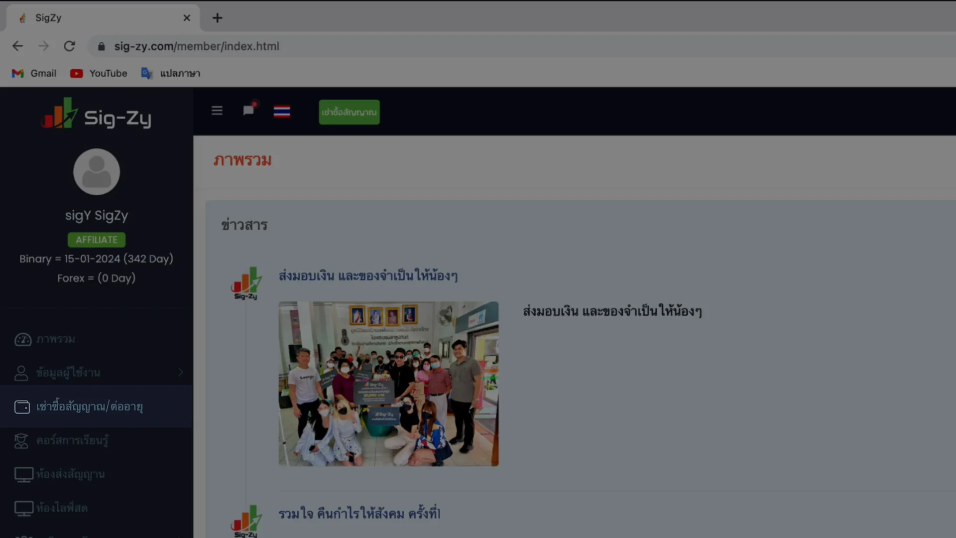 วิธีซื้อสัญญาณ Sigzy Signal