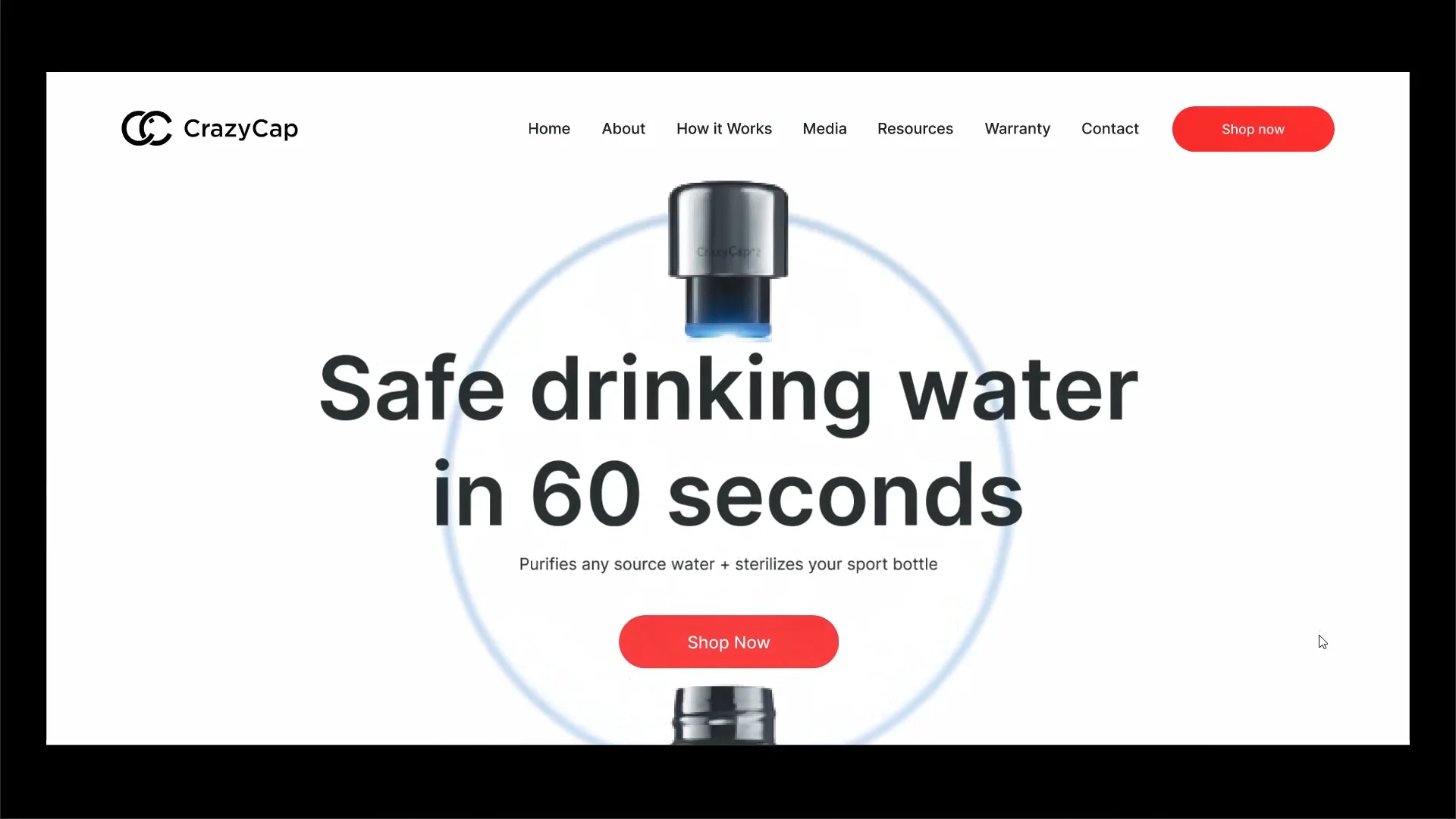 CrazyCap Bottle Website Design Concept on Vimeo