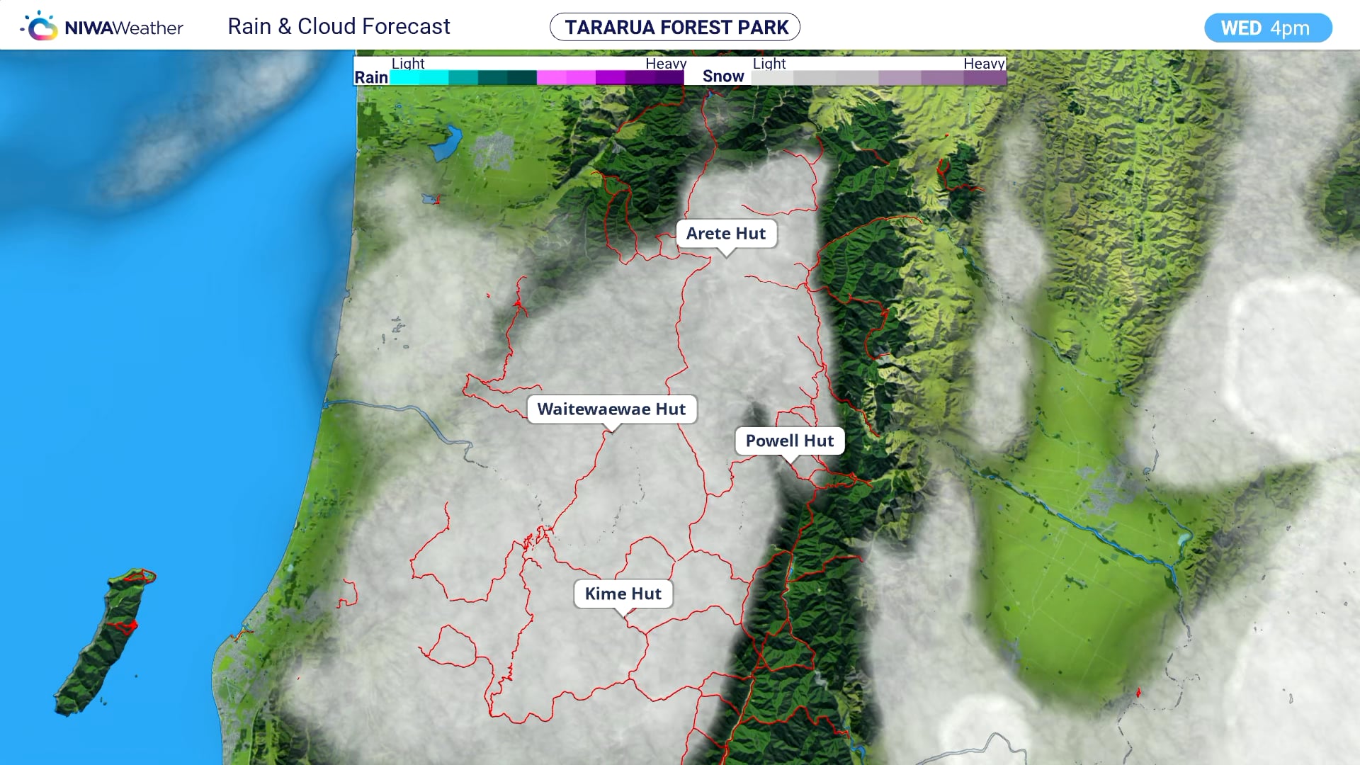 Tararua Forest Park Weather Outlook on Vimeo