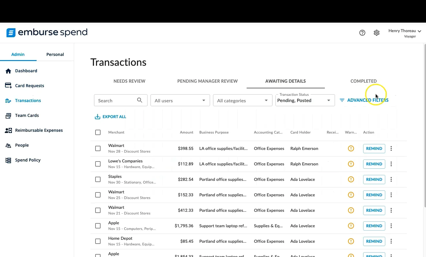 Emburse Spend - Quick Demo