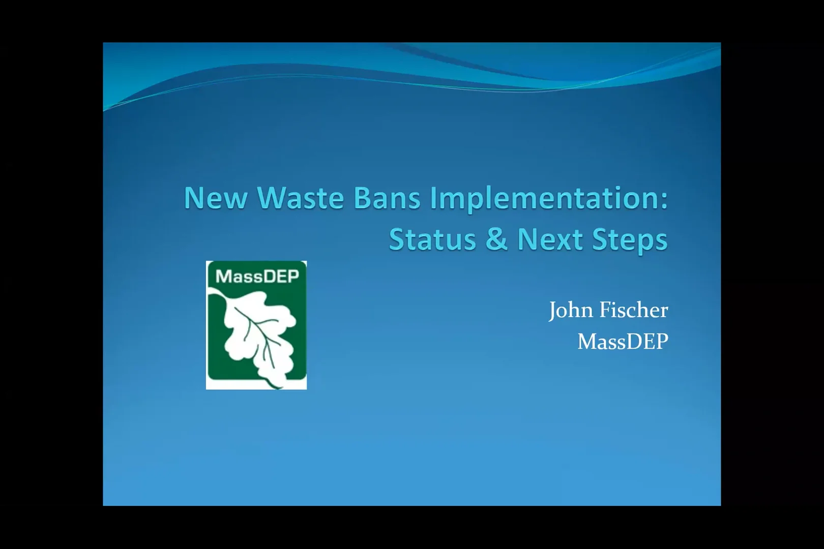 MassDEP Waste Bans Implementation Overview