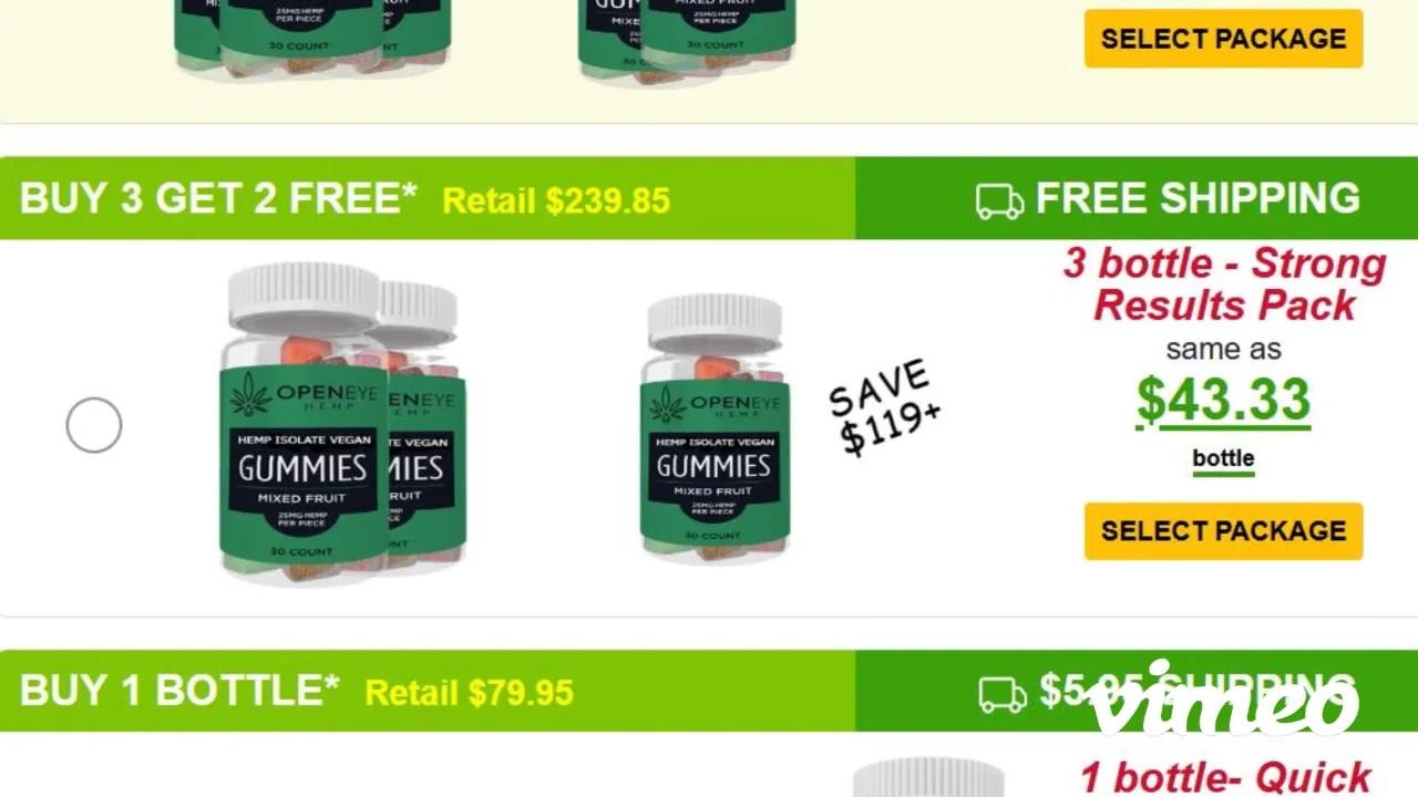 Open Eye Hemp Gummies - Introduction (Open Eye Hemp Gummies) on Vimeo