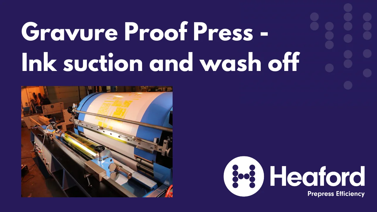 Gravure Proof Press - Ink suction and wash off on Vimeo