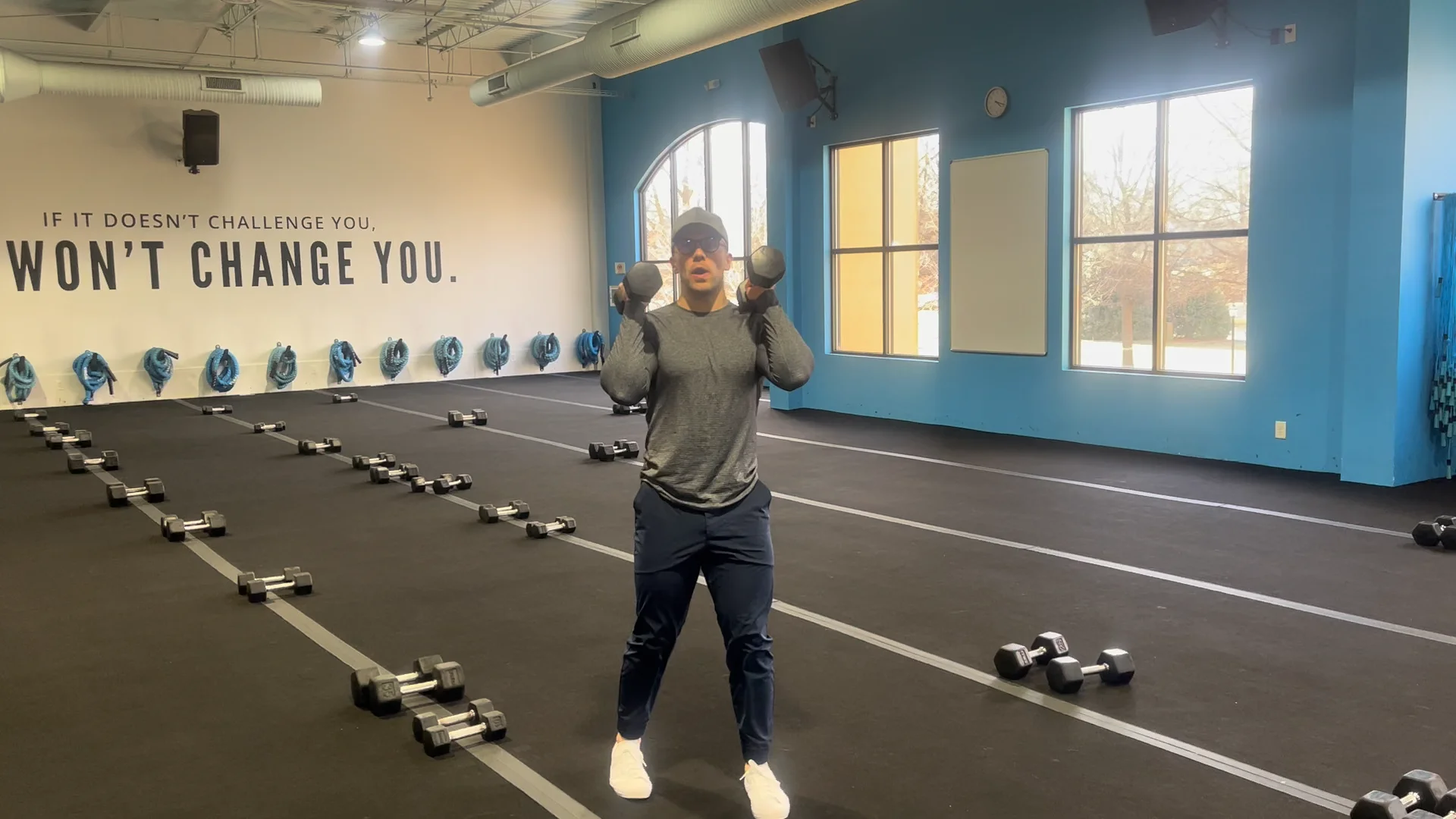 Double Dumbbell Jacks