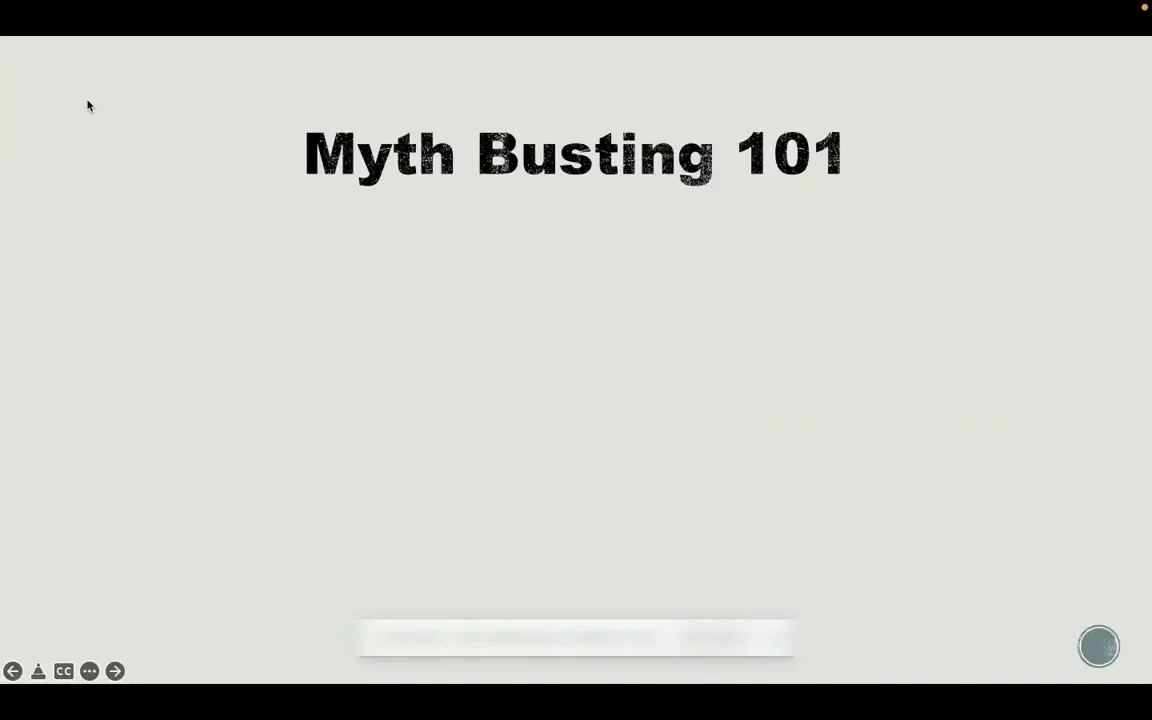 Myth Busting 101 on Vimeo