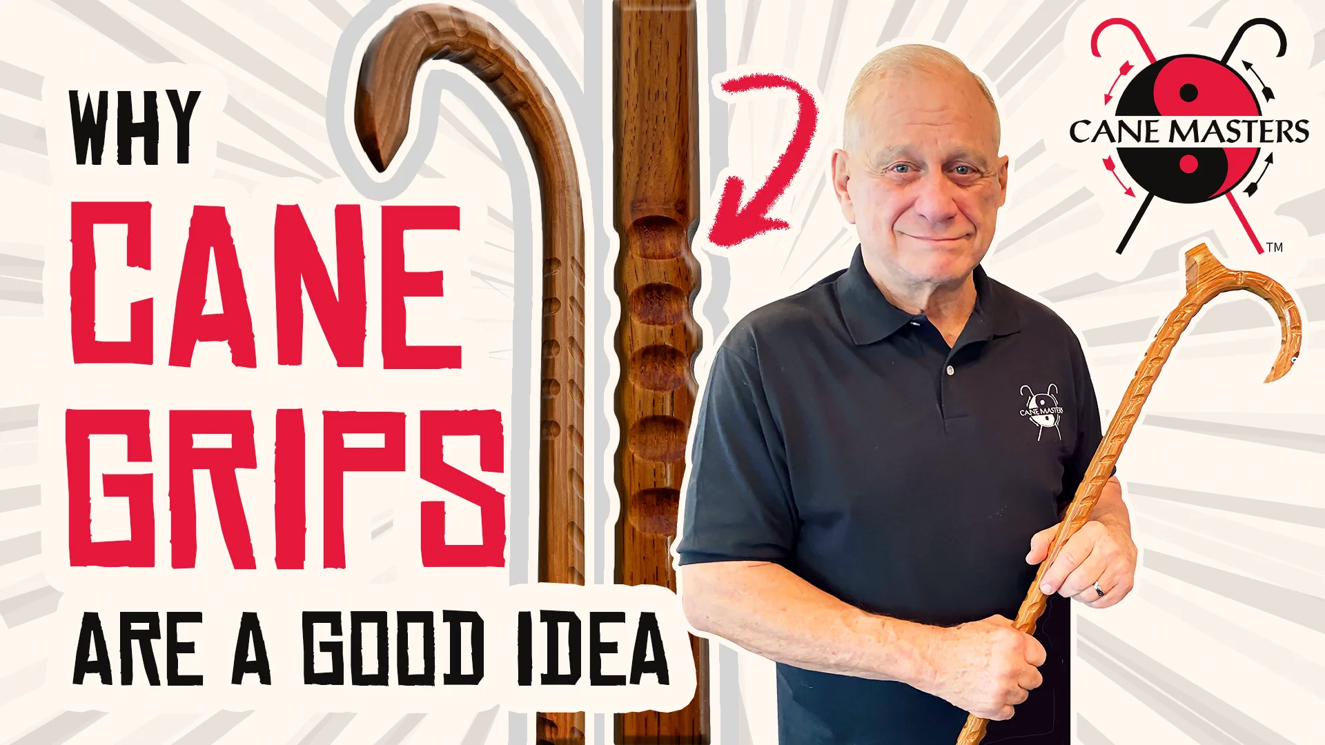 Where Should You Place Cane Grips? | Custom Canes on Vimeo