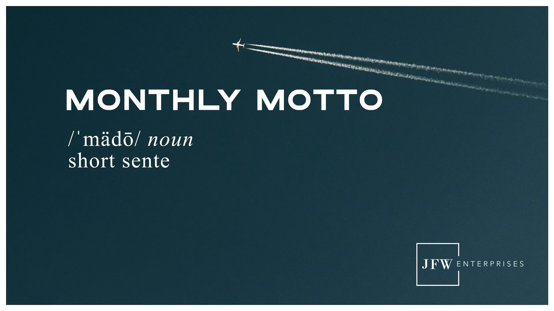 Febuary - All Staff Monthly Motto on Vimeo