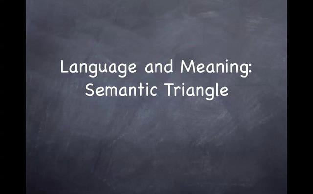 Semantic Triangle on Vimeo