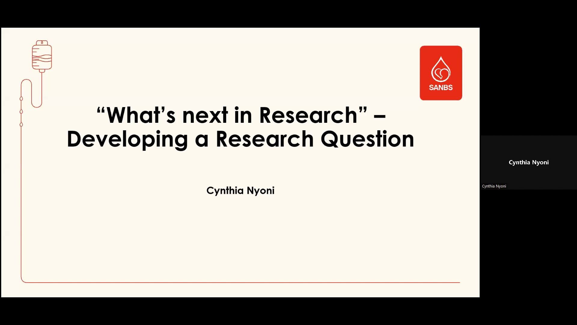 What's next in Research" - Developing a research question with Cynthia Nyoni on Vimeo