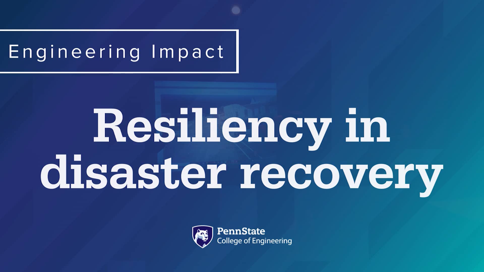 Engineering Impact: Resiliency in disaster recovery - 60 seconds on Vimeo