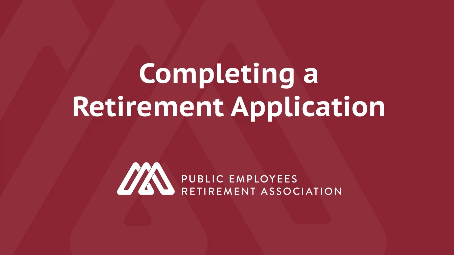 MN PERA | Completing a Retirement Application | 2023 on Vimeo