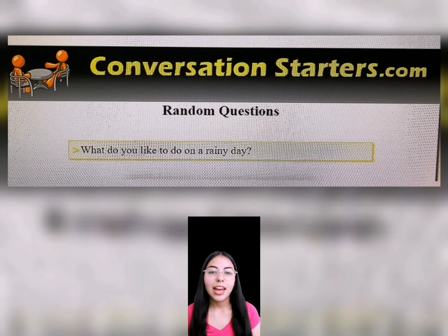 A random question on Vimeo