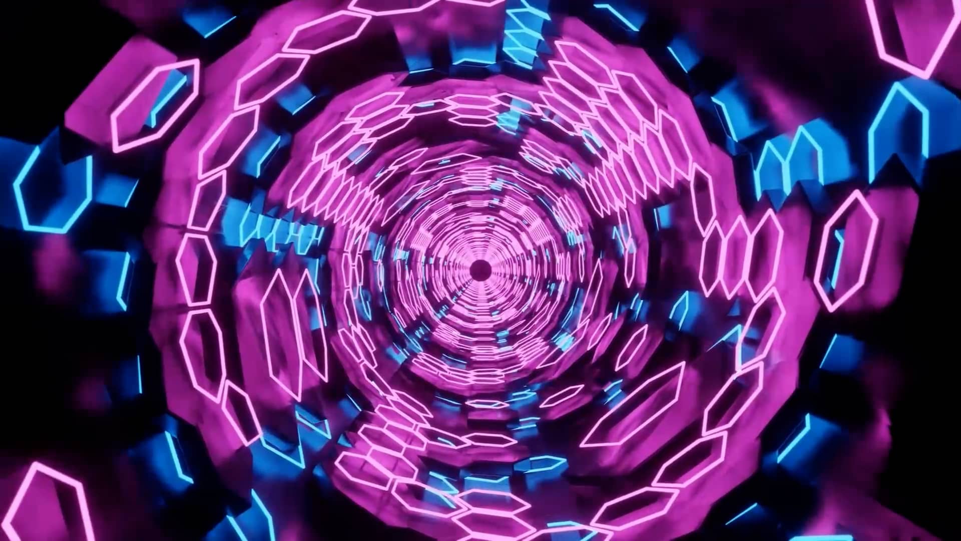 Abstract Background Video 4k Pink Compilation Metallic Wireframe VJ ...
