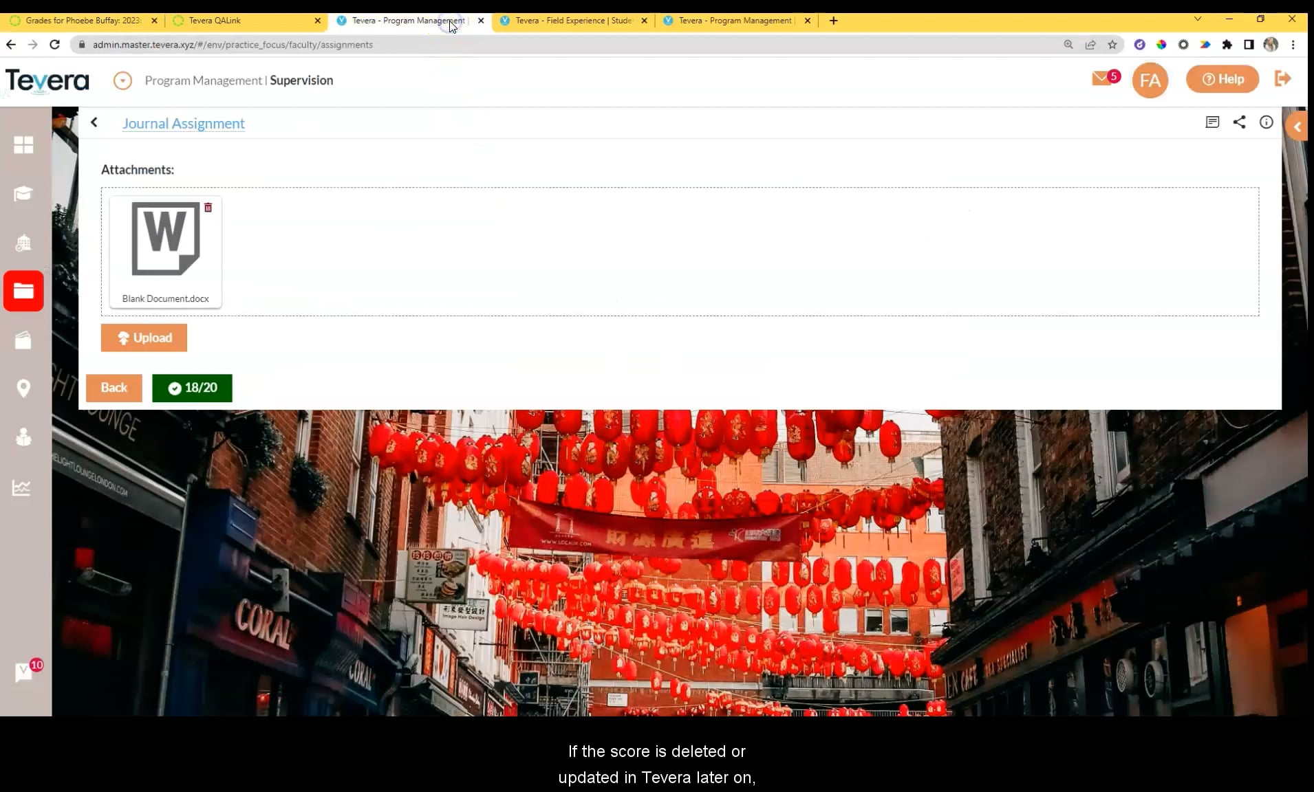 Changing scores on Vimeo