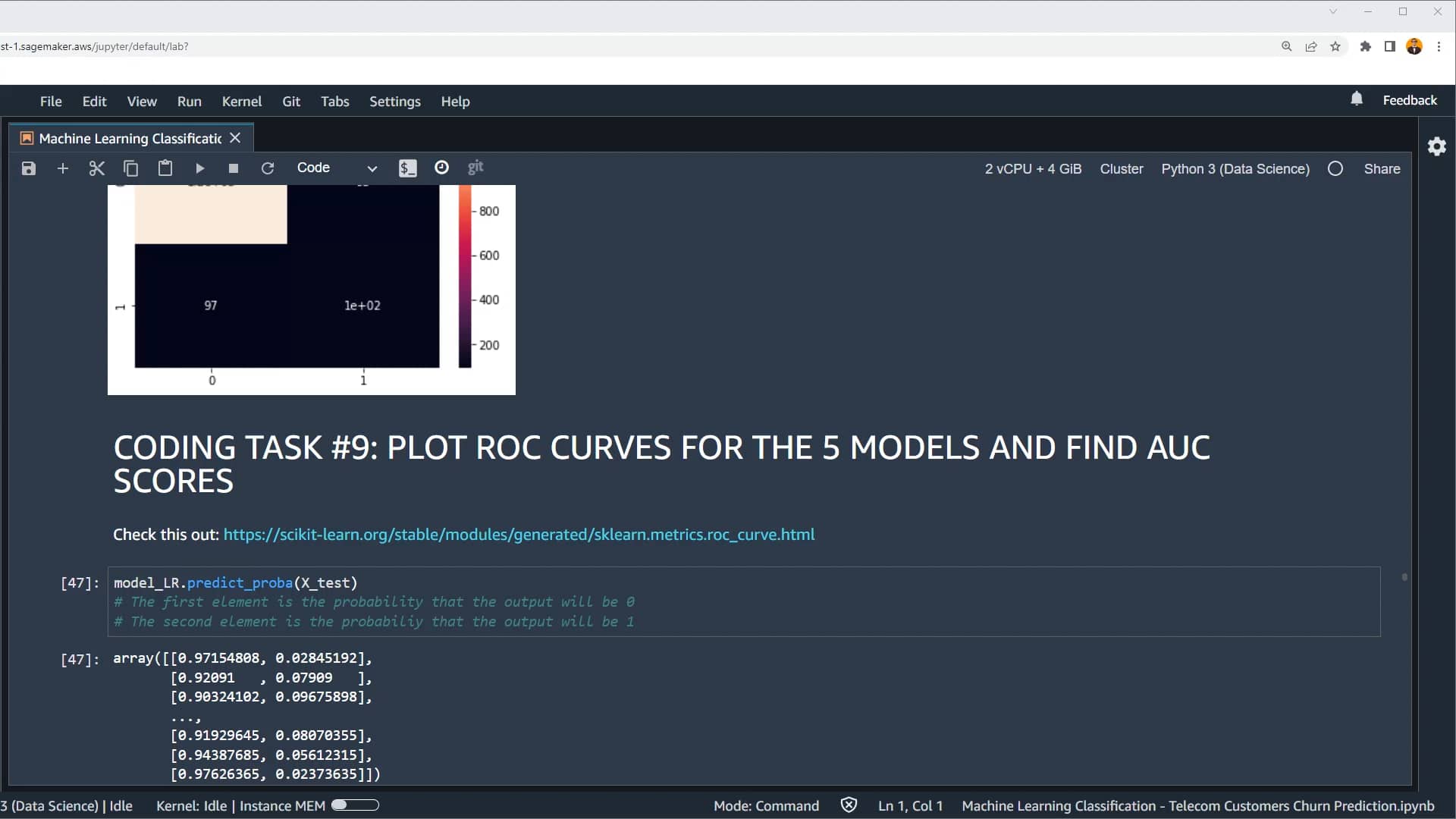 416. Coding Task 9 - Compare Classifier Models on Vimeo