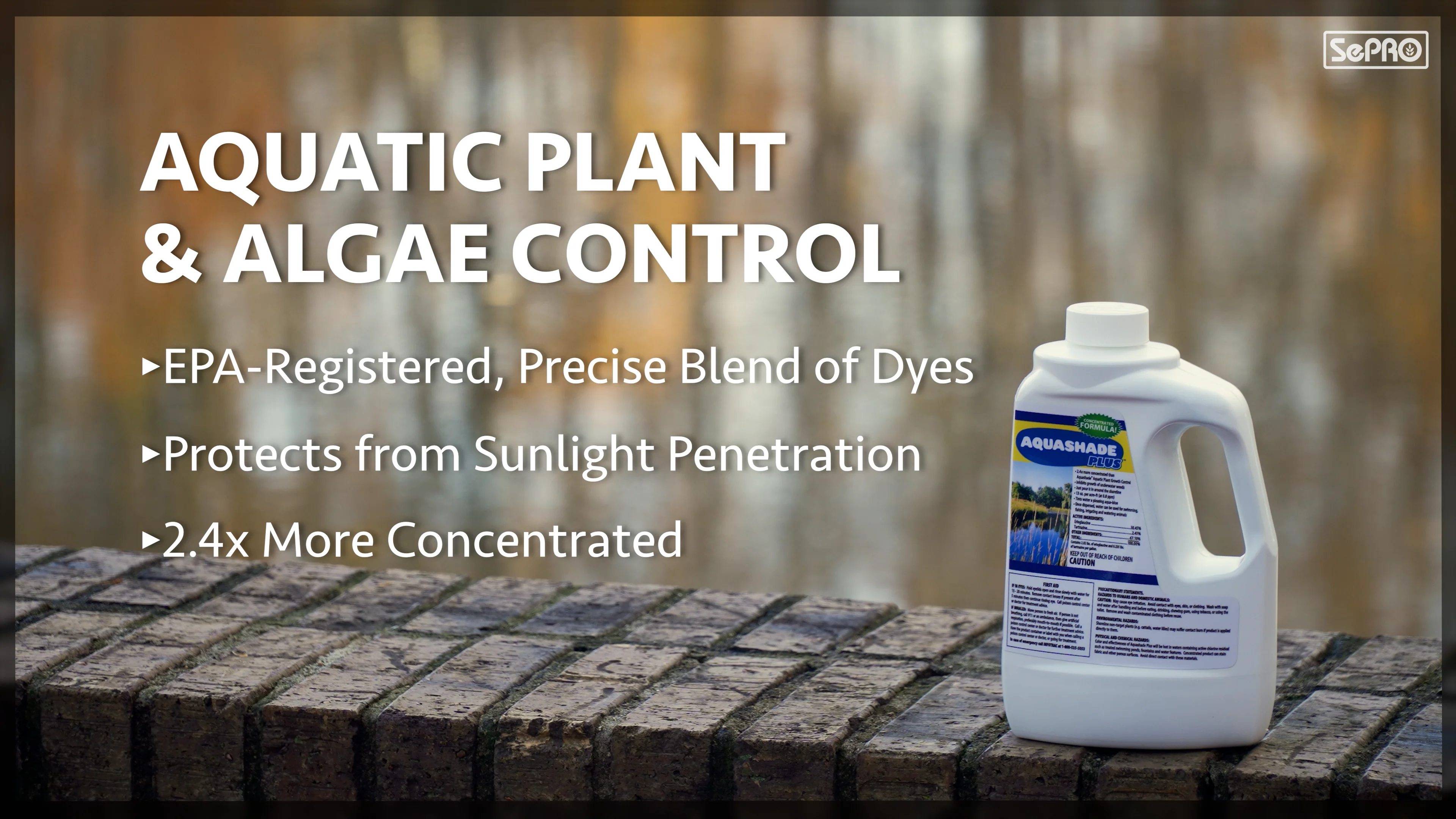 Aquashade Plus Aquatic Plant Growth Control, Pond Dye - Application ...