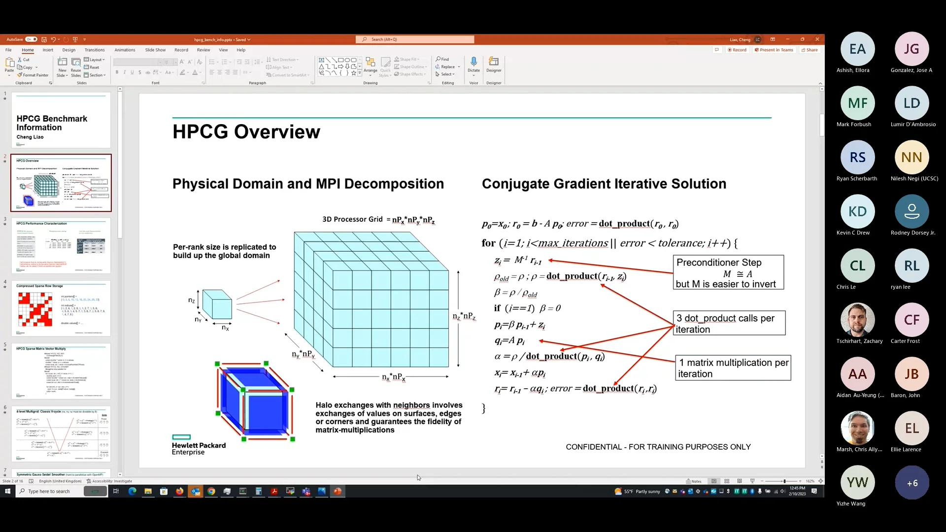 HPE Student Cluster Competition Training Session 4 HPCG.mp4
