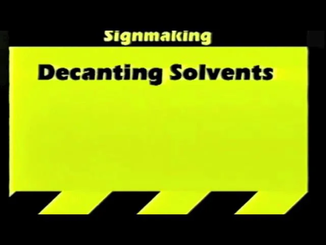 Decanting Solvents Safety Video on Vimeo