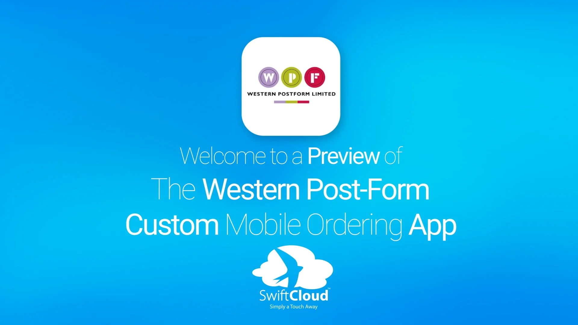 Western Post-Form - Mobile App Preview - WES135W on Vimeo