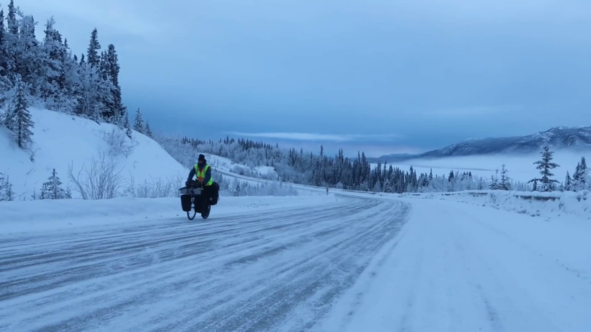 Biking Alaska to Mexico - the Alaska Highway in winter #1 on Vimeo