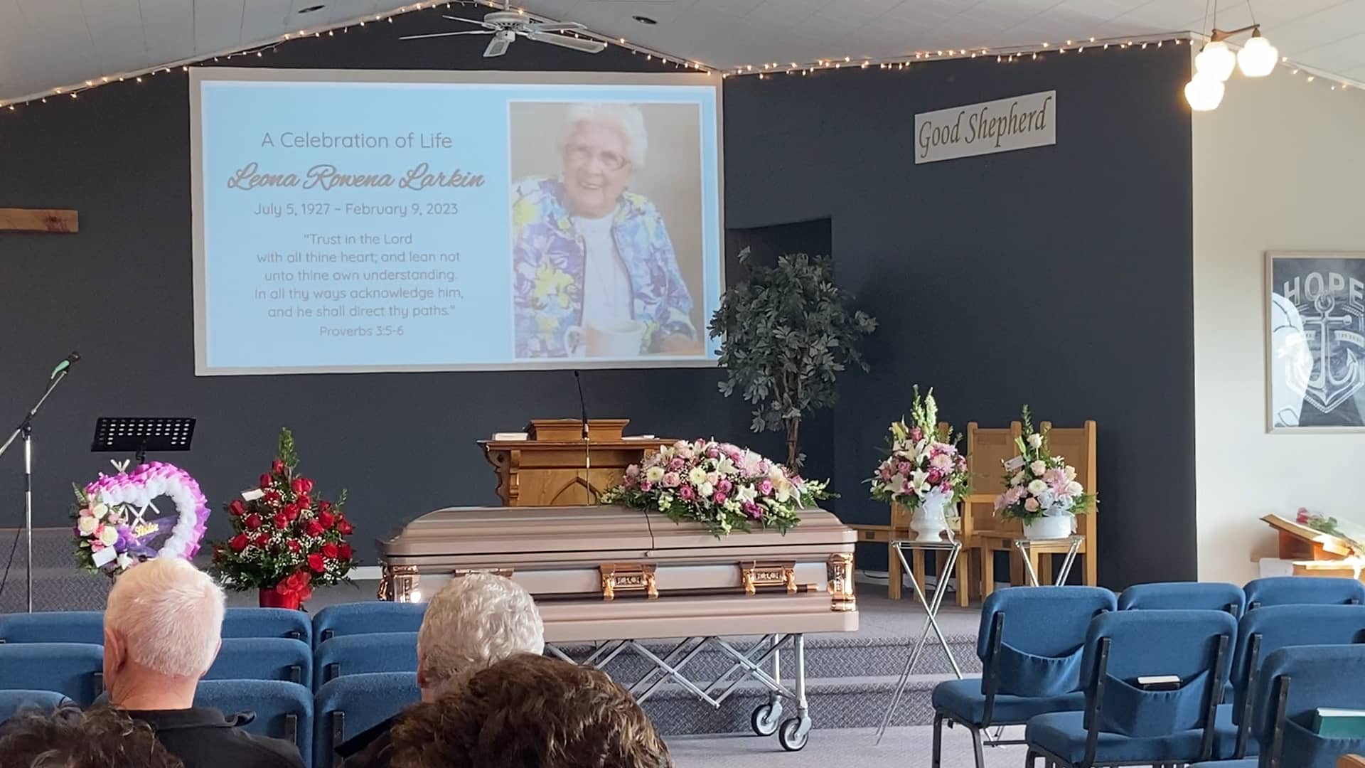 Leona Larkin Funeral Service on Vimeo