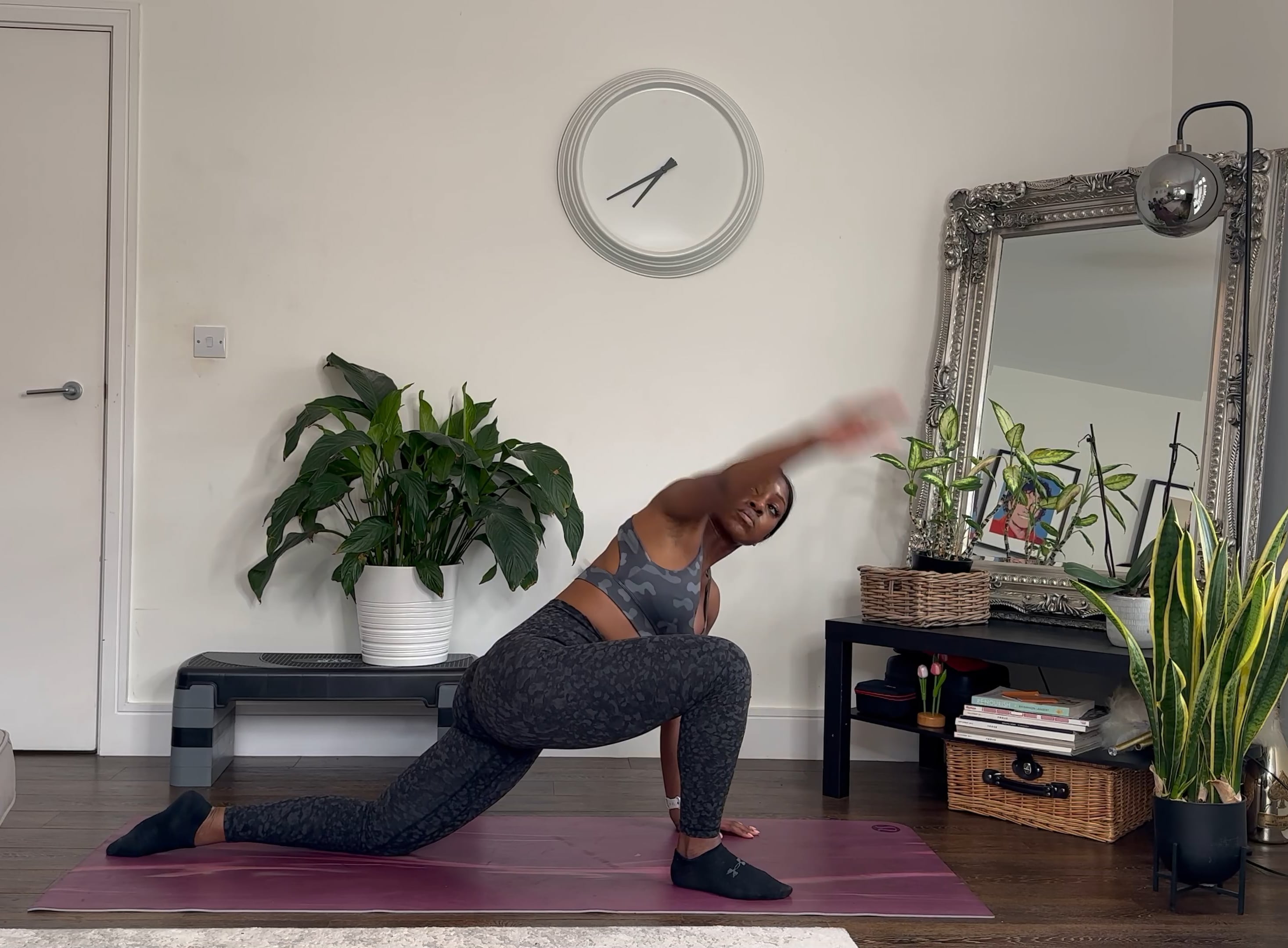 Wide Lunge to Rotation - Bent Knee on Vimeo
