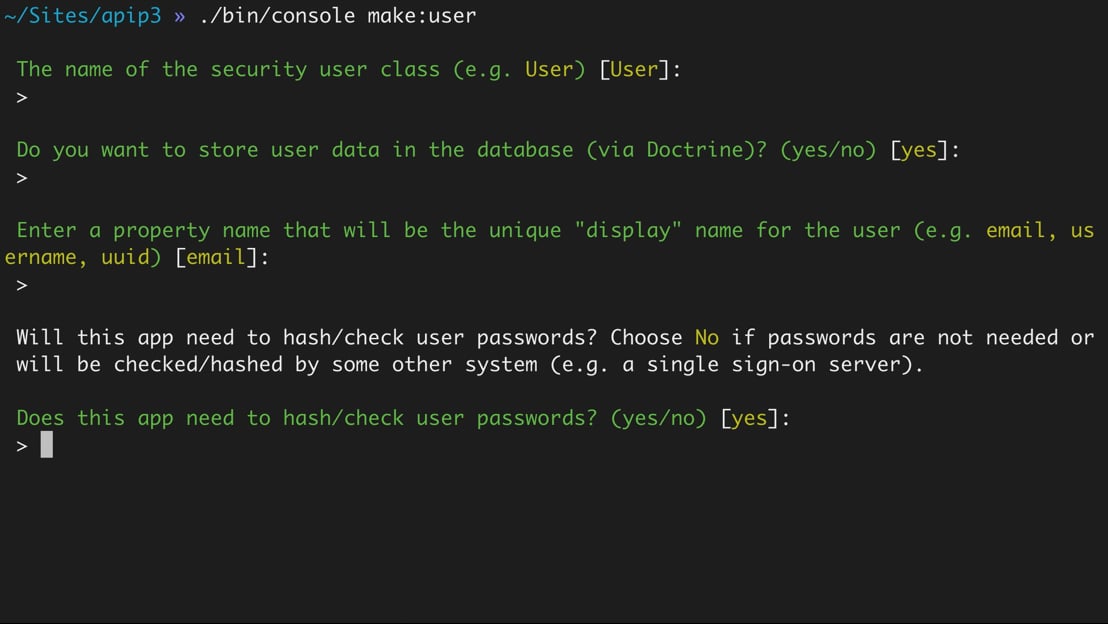 Creating A User Entity Api Platform 3 Part 1 Mythically Good Restful Apis Symfonycasts